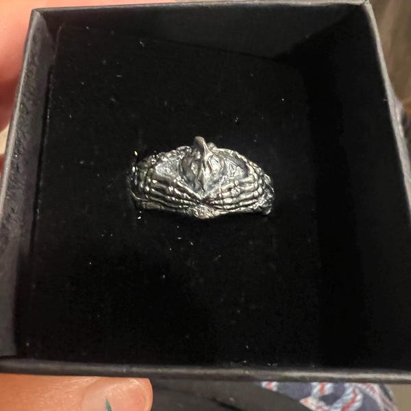 Vintage Fairycore Silver Band Enchanted Forest Mystical Ring, Unique ...