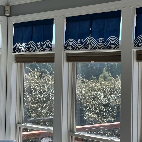 Custom Noren Curtain, Short Panel, 30+ Patterns, Doorway Curtains ...