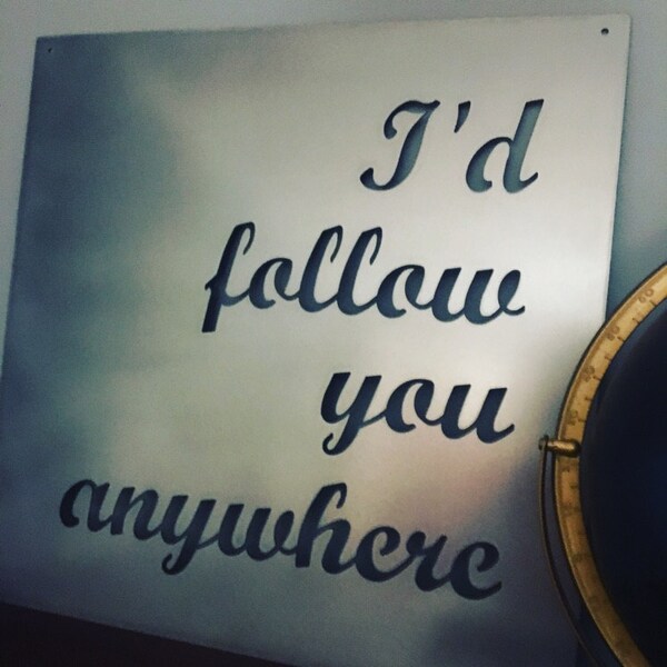 Custom Metal Quote Sign and Sayings, Inspirational Personalized Sign ...