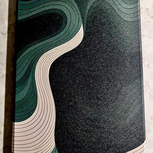 Minimalist Green Aesthetic Flow iPad Case With Pencil Holder Protective ...