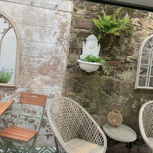 Cast Iron Medieval Gothic Door Window Glass Bullion Aperture Grille ...