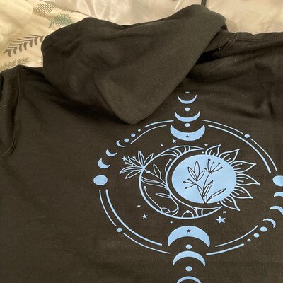 Live by the Sun Moon Sweatshirt, Sun and Moon Hoodie, Witchy Sweatshirt ...
