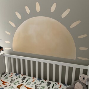 Large Sun Removable Wall Decal / Oversized Sun Decal / | Etsy