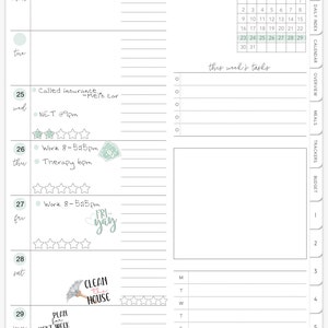 Productivity Digital Planner Inserts for Digital Planners and Journals ...