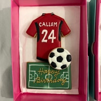 Personalised Football Fan Birthday Biscuits, Gift for Football Fan ...