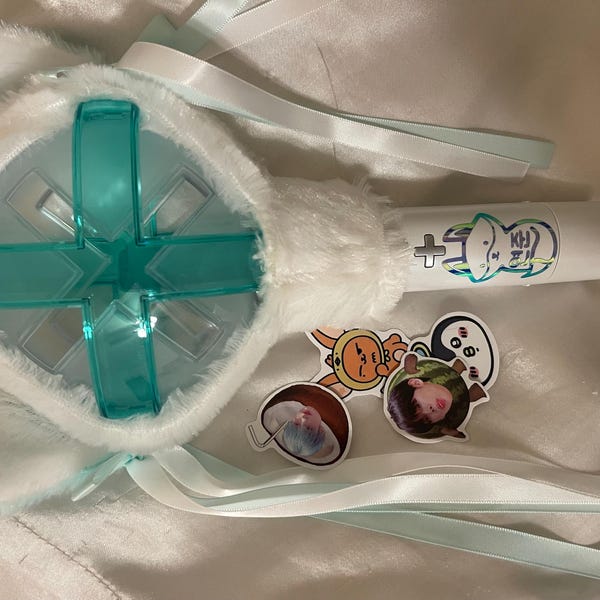 TXT Moabong Ver.1/2 Light Stick Cover | Ribbon Bow Decor | Kpop Concert ...