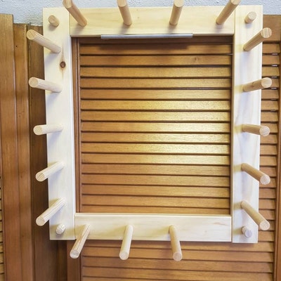 W001 Warping Board 4 to 6m PINE Weaving Loom Yarn Frame Table Top ...