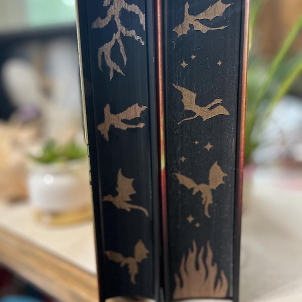 Stencil for Book Edges | Pochoir Jaspage | Fourth Wing & Iron Flame ...