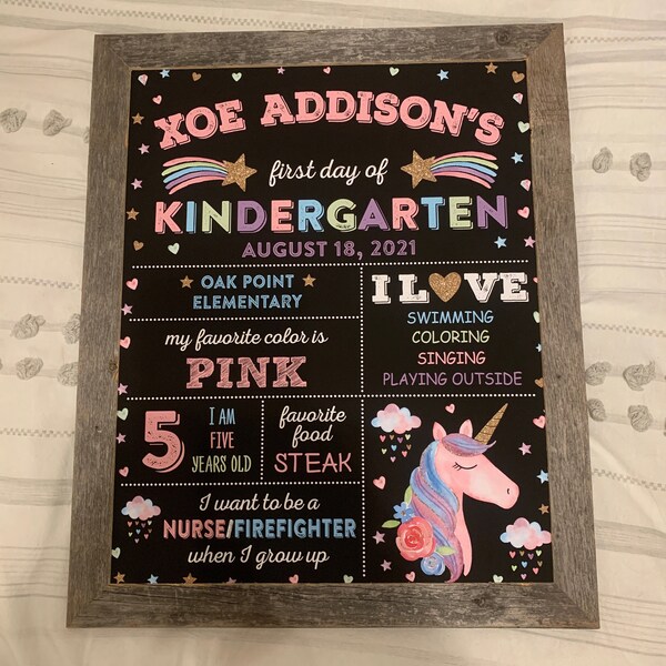 Editable Back to School Sign, Printable First Day of School Sign, First ...