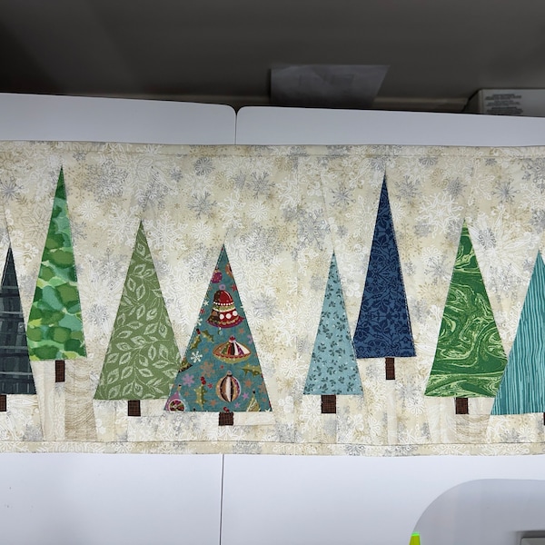 FPP Quilted Christmas Tree Pattern Festive Holiday Table Runner PDF ...