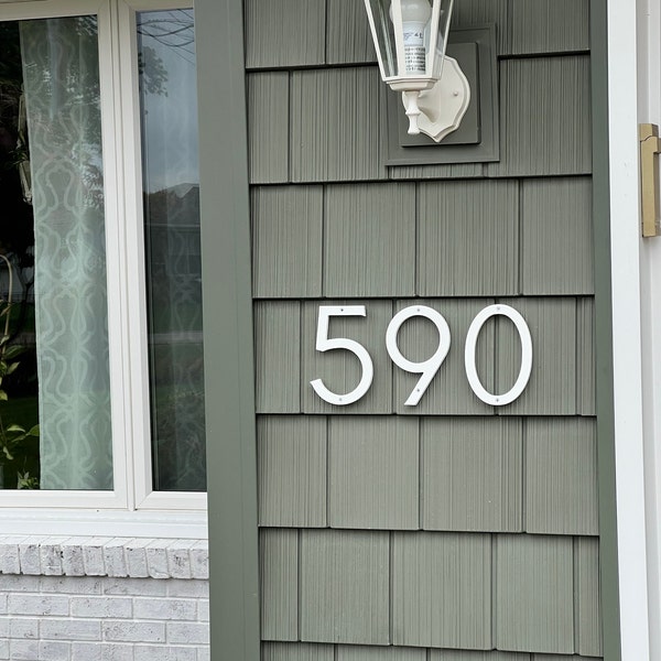 White House Numbers / Modern Address Number / House Number Sign ...