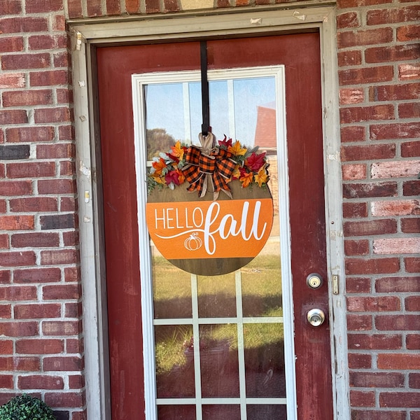 Fall Front Door Decor | Hello Fall | Fall Wreath | Fall Decor | Fall ...