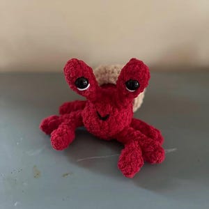 PATTERN: Plush Horatio the Hermit Crab Crochet Easy Hermit Crab Plushie ...