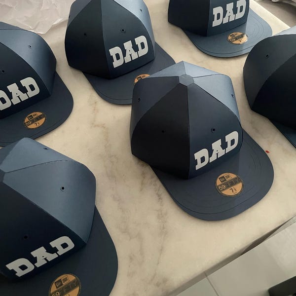 DAD Baseball Cap Gift Box. Father's Day Hat Box - Etsy