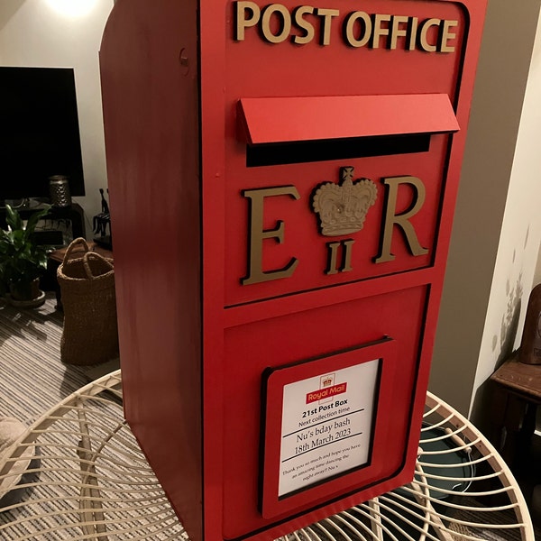 Wedding Post Box - Lockable Wedding Post Box - DIY Post Box - Party ...