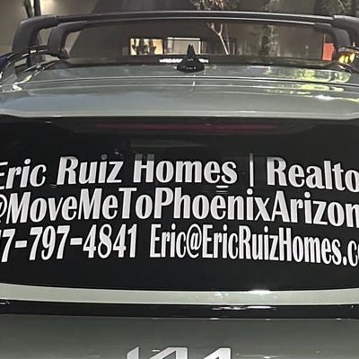 Custom Windshield Decals Word and Number Car Truck Window Custom ...