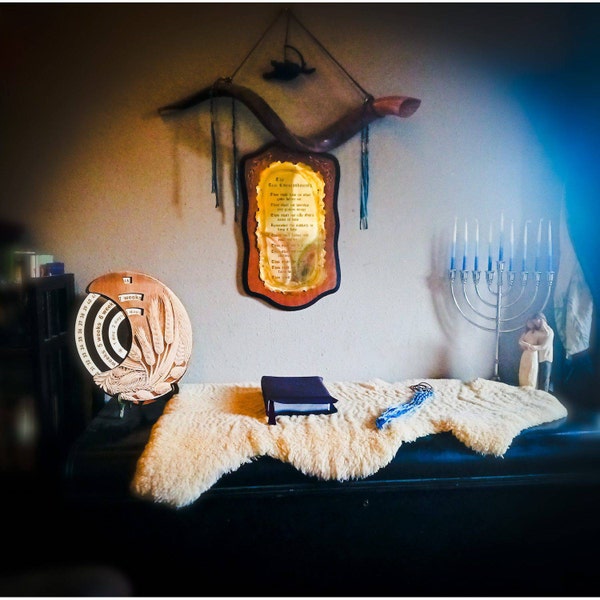 Wooden Omer Counter, Modern Judaica Art, Bat Mitzvah Gift, Hanukkah ...