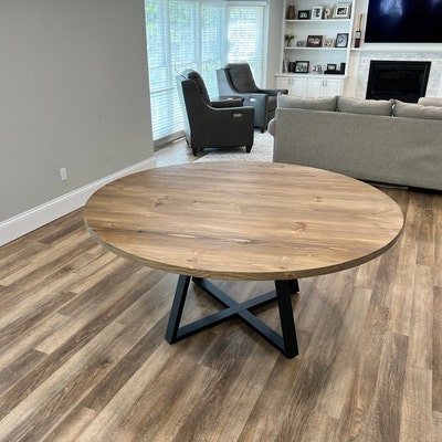 Dining Table Leg for ROUND EXTRA LARGE Table Top,industrial Style Table ...