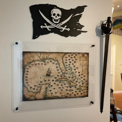 Shipwreck Map of the Gulf of Mexico Artwork 15 X 19, Shipwrecks ...