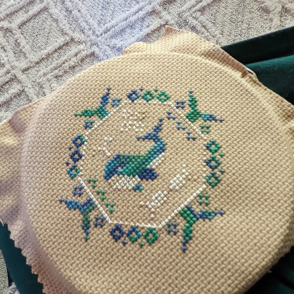 Quirky Quaker Whale - PDF Pattern - Cross Stitch - Darling & Whimsy Designs - Etsy