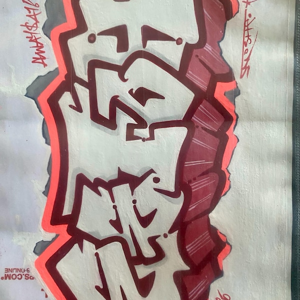 Custom Graffiti Sticker (your Name/tag!) + Tiktok Feature - A1 - [USPS ...