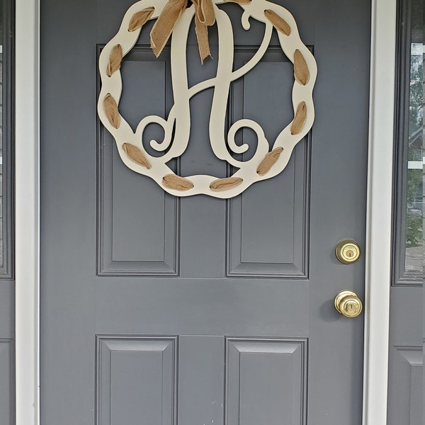Personalized Front Door Initial Sign, Metal, PVC, or Wood - Etsy