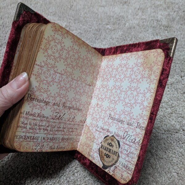 Vintage Spell Book, Book of Shadows, Magic Book, Grimuare, Bullet ...