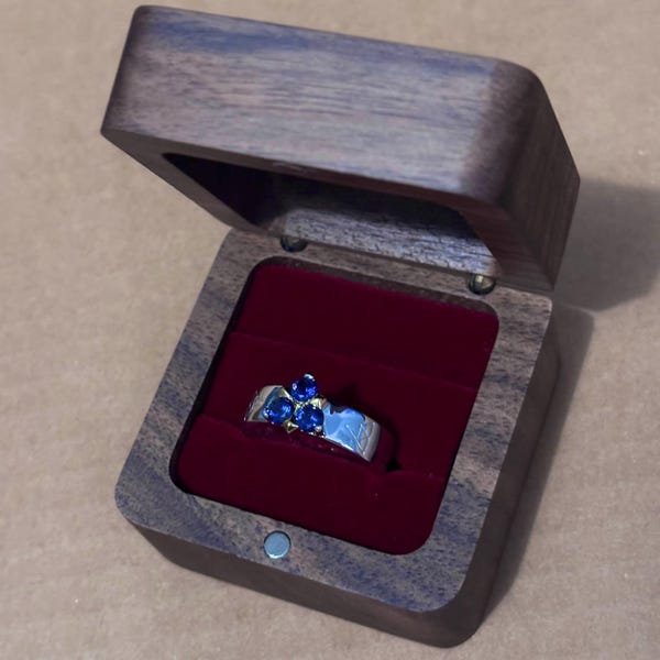 Little Mermaid Inspired Engagement Promise Ring Wedding Costume Cosplay ...