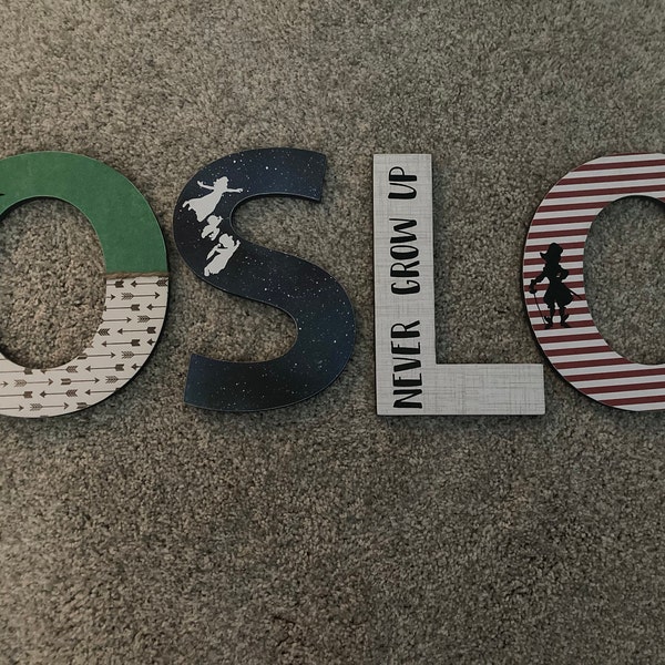 Peter Pan Theme Nursery Letters - Etsy