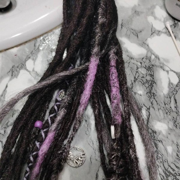 Viking Dreadlocks Crochet Soft Locs Wool Dreads and Fishtail Braids ...
