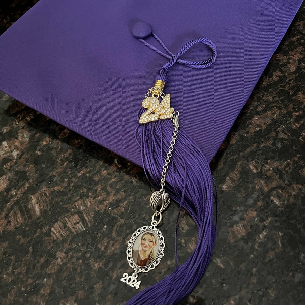 Graduation Cap Charm ~ Memorial Graduation Charm ~ Class of 2024 ...