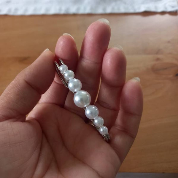 Bustle Pin, Pearl Wedding Dress Train Pin, Bridal Dress Train Clip ...