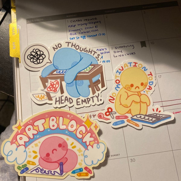 Art Block Waterproof Stickers! - Etsy