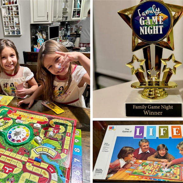 Family Game Night Trophy – Personalized Award for Board Games, Puzzles ...
