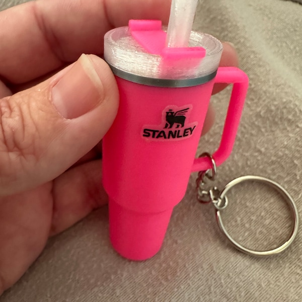 Stanley Inspired Miniature Tumbler Cup Keychain Key Accessory Ornament ...