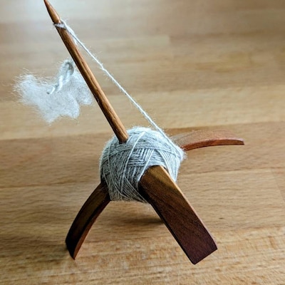 Turkish Drop Spindle Mini Brazilian Cherry W/ Maple - Etsy