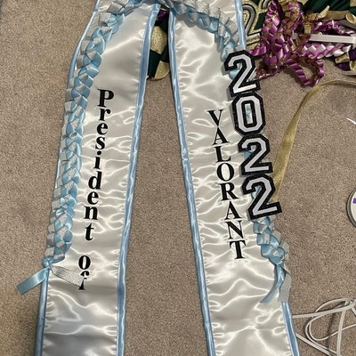 A Custom Satin Graduation Sash & Stoles Graduation Gifts Satin Grad ...