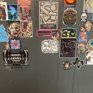 Stickers Minimalist Line Art Sticker Abstract Sticker Waterproof ...