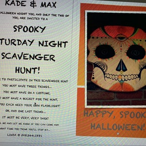 Outdoor Halloween Scavenger Hunt Riddles - Etsy