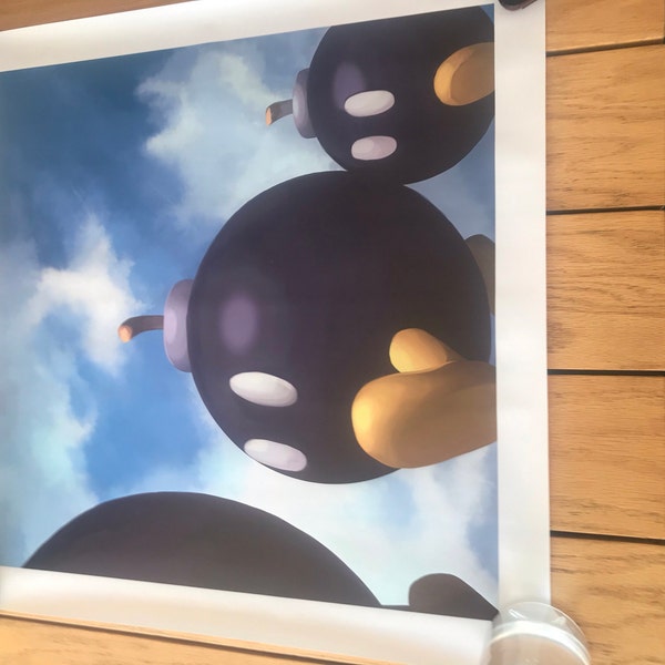 Bob-omb Battlefield Mario 64 50x50 Cm - Etsy