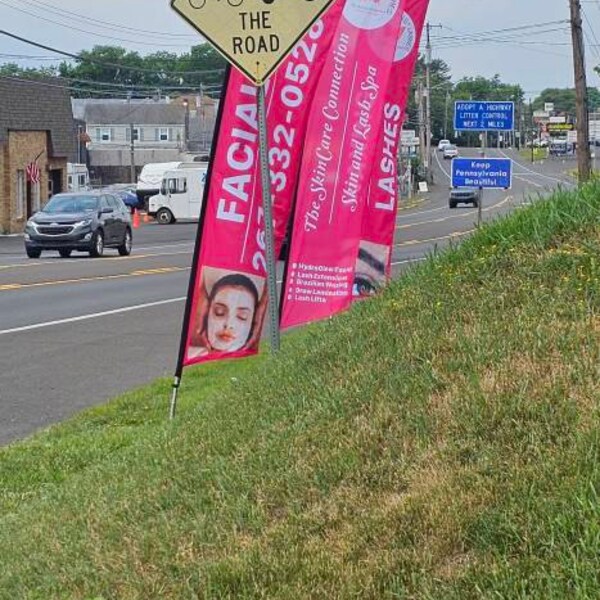 Custom Feather Flag - Personalized Business Flag - Boutique Flag With ...