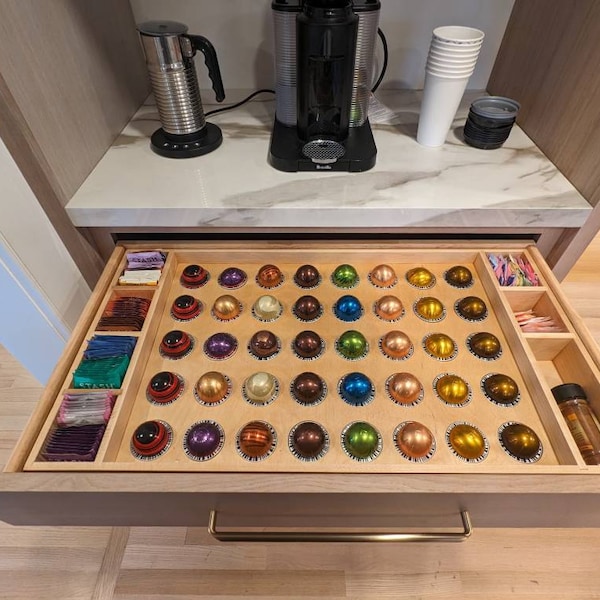 Nespresso Original Drawer Organizer Made From Solid Maple or Walnut ...