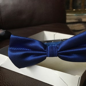 Royal Blue Bow Tie Collar XS to XXL Collar and Bow Tie - Etsy