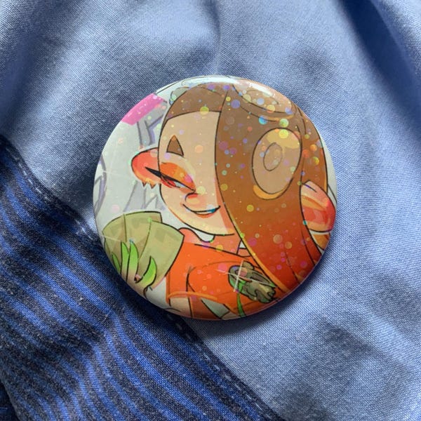 Splatoon Buttons LARGE - Etsy