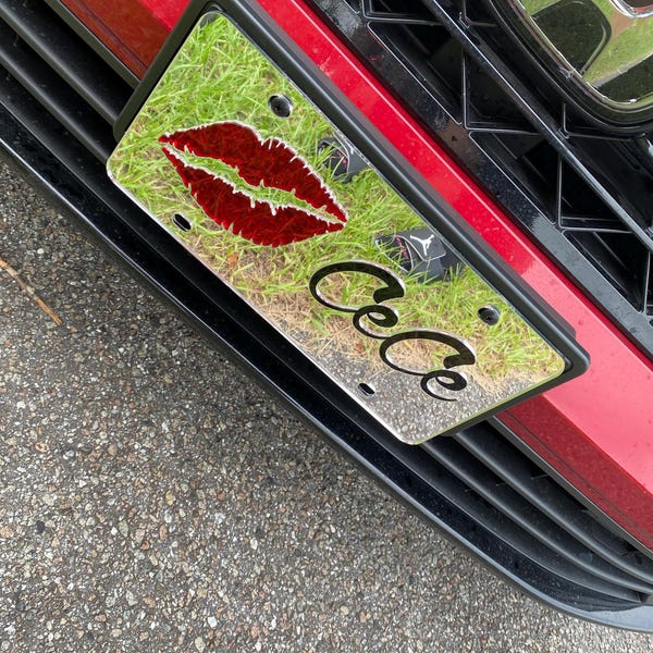 Caduceus, Support, Love Laser Cut License Plate Black/silver Sparkle - Etsy