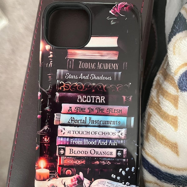 Personalized Favorite Book Phone Case: Custom Bookshelf Dark Academia ...
