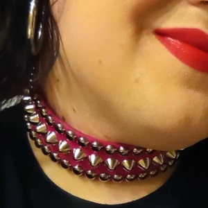 Three Row Pyramid Studded Belt With Teo O-rings - Etsy