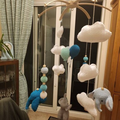 Baby Mobile Hanger Baby Mobile Frame DIY Nursery Crib Mobile 6 Arms ...