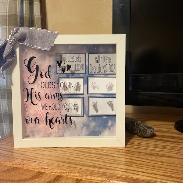 Memorial Shadow Box, Picture Shadowbox, Custom Memorial Gift, Memorial ...