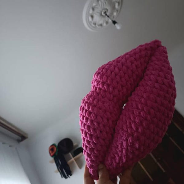 Crochet Giant Lips Pattern PDF Crochet Lips Pillow Pattern Crochet ...
